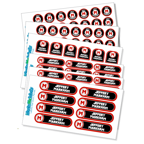 School Name Labels School Label Pack IdentaMe Labels